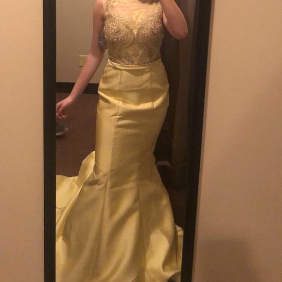 madison james | Dresses | Madison James Yellow Gown | Poshmark